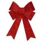 Starlite Creations 9 in. 36-Light Battery Operated LED Red Everyday Bow ...