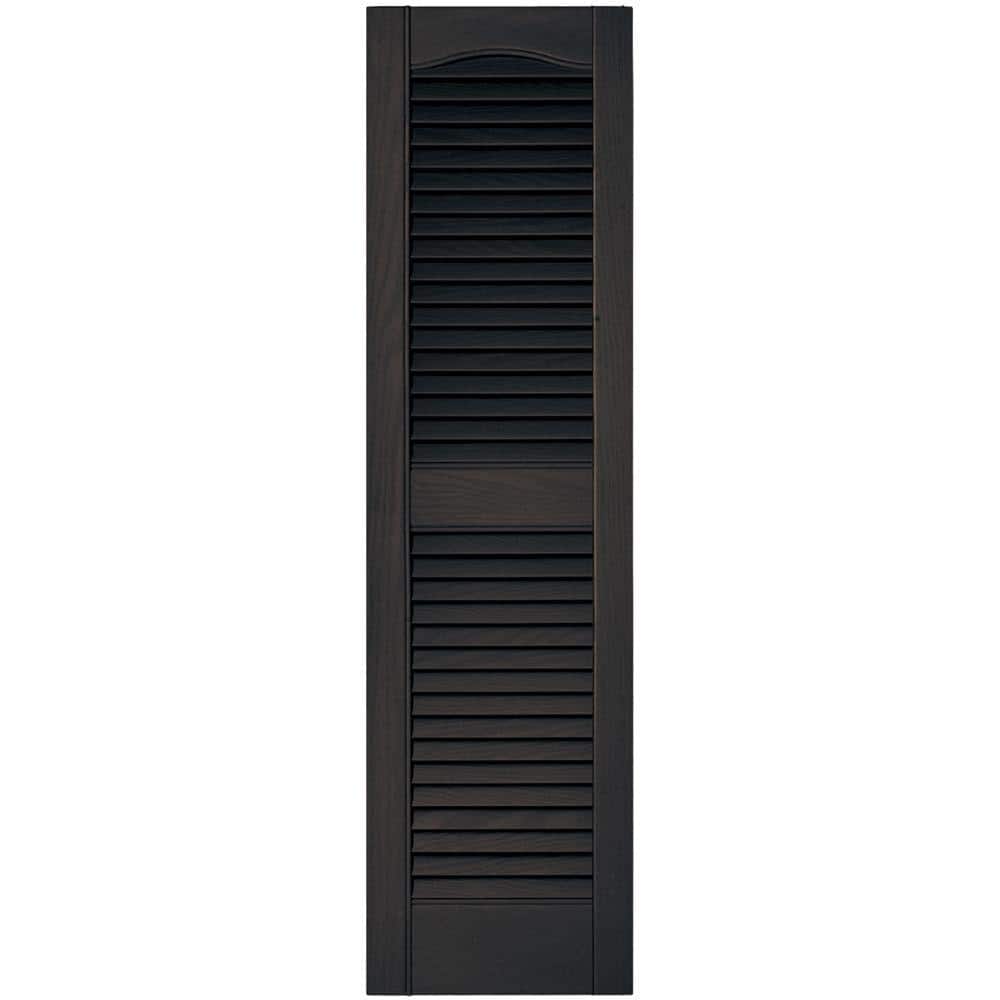 Reviews for Builders Edge 12 in. x 43 in. Louvered Vinyl Exterior ...