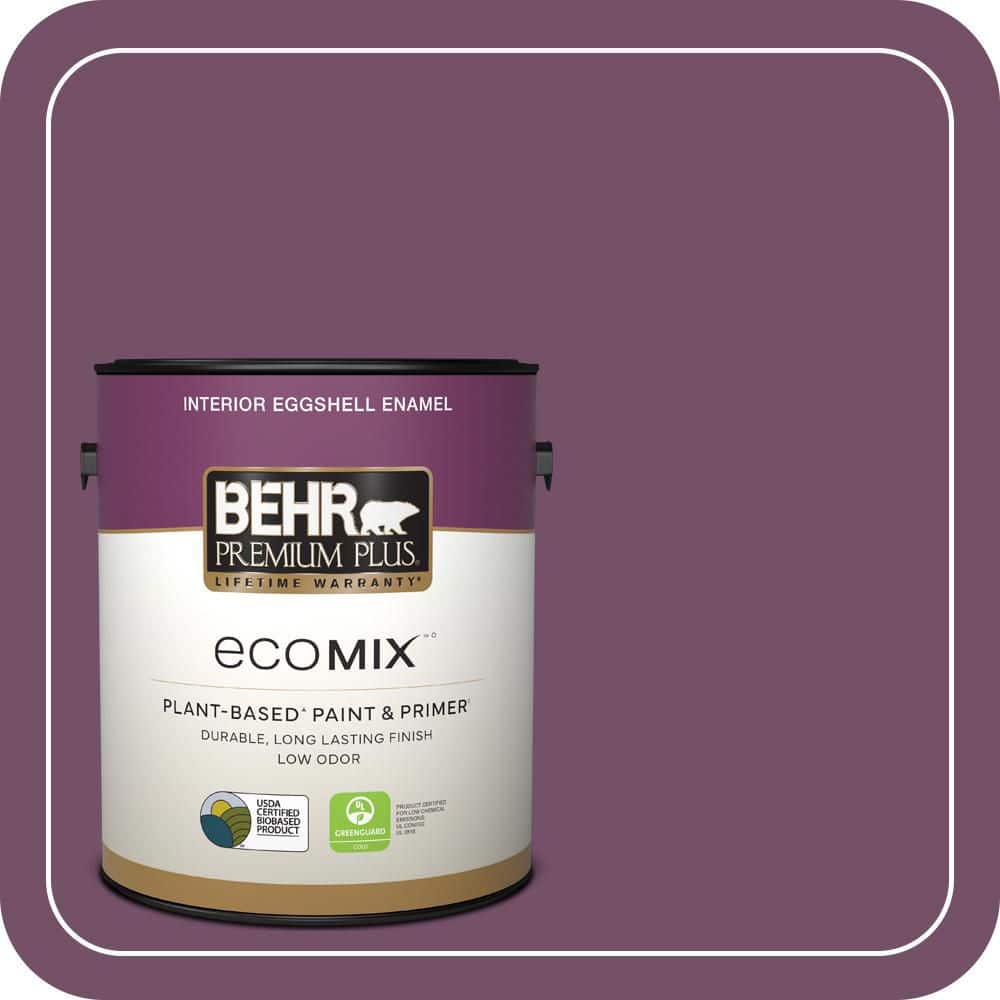 BEHR PREMIUM PLUS 1 gal. #690D-7 Radicchio Eggshell Enamel EcoMix Plant ...
