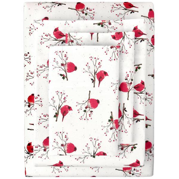 Home Decorators Collection Cotton Flannel 4-Piece Full Sheet Set in ...