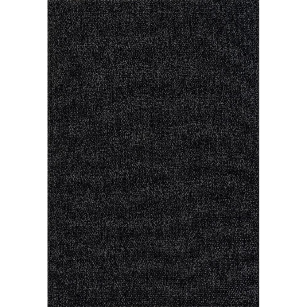 Beverly Rug Terra Fiber Easy Jute Dark Grey 4x6 ft. Solid Indoor ...