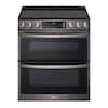 LG 7.3 cu. ft. Smart Double Oven Slide-In Electric Range with ProBake ...