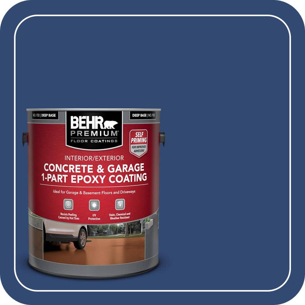 BEHR PREMIUM 1 gal. #S-H-580 Navy Blue Self-Priming 1-Part Epoxy Satin ...