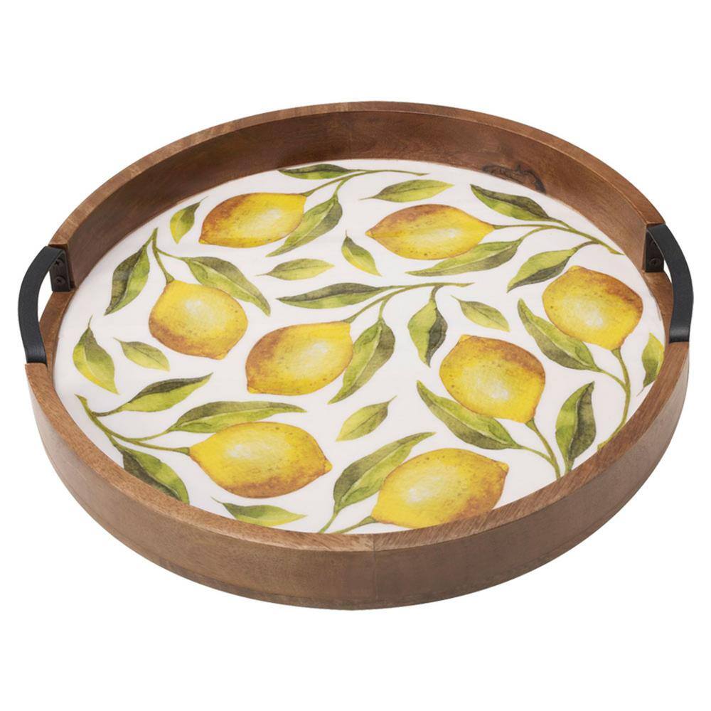 Gourmet Basics by Mikasa 16 in. Round Lemon Lazy Susan 5266463