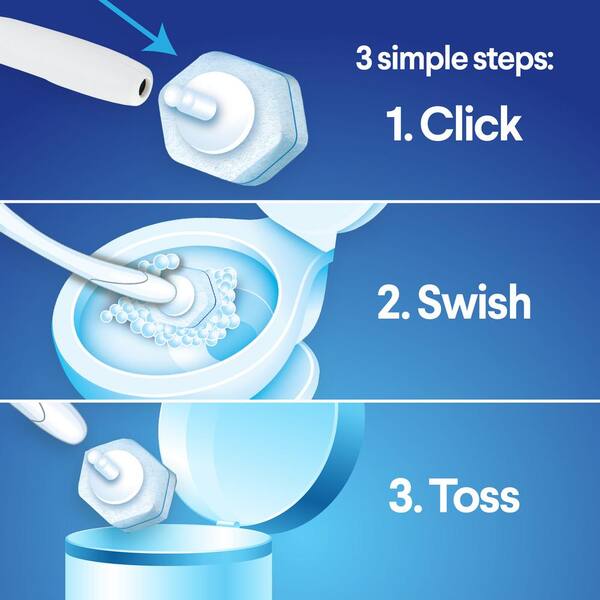 Clorox ToiletWand Disinfecting Refills Toilet Bowl Cleaner Disposable Wand Heads 10 Count 4460001717 The Home Depot