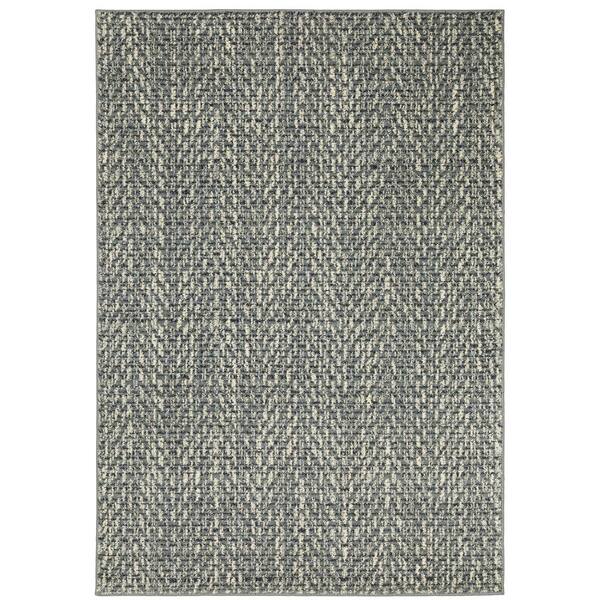 AVERLEY HOME Sienna Blue/Ivory 7 ft. x 9 ft. Industrial Distressed ...