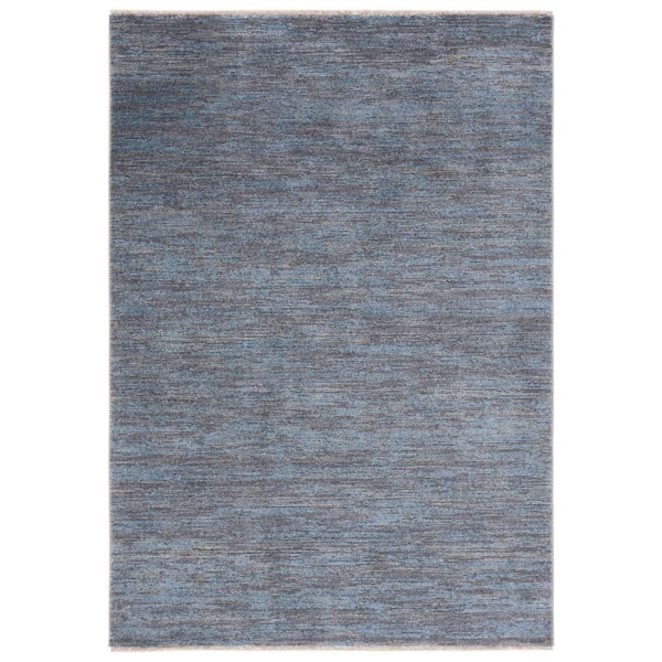 SAFAVIEH Lasa 5 ft. x 8 ft. Blue/Gray Distressed Striped Area Rug ...