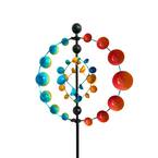Alpine Corporation 71 in. Tall Orbital Wind Spinner Garden Stake, Multicolor BVF278 - The Home Depot