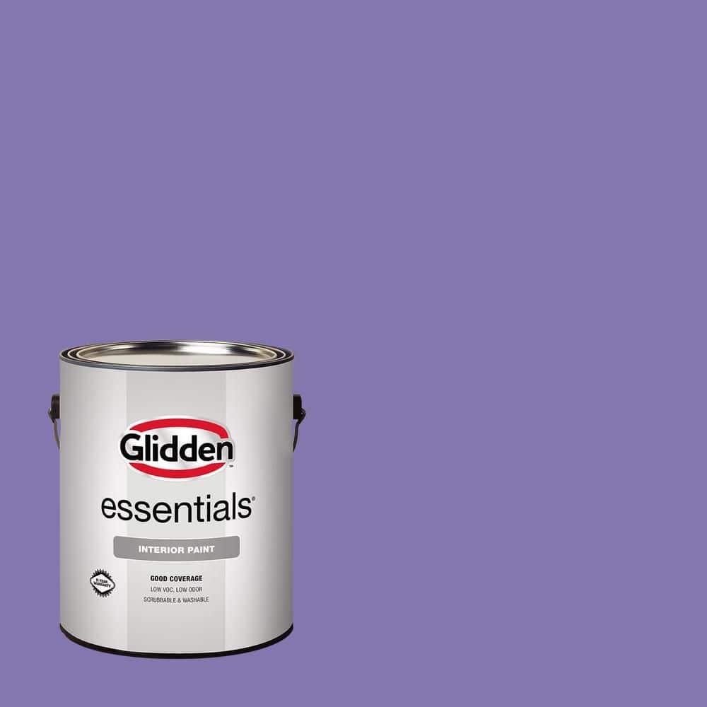 Glidden Essentials 1 gal. PPG1247-6 Purple Rhapsody Semi-Gloss Interior ...