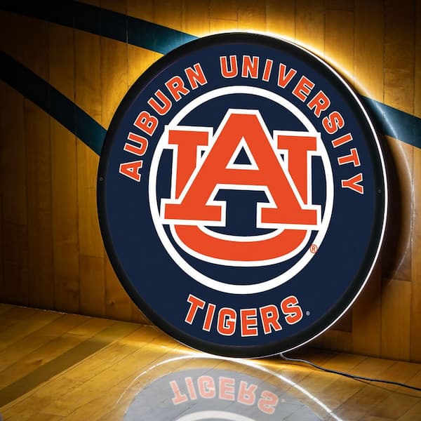 Evergreen Auburn University Round 23 in. Plug-in LED Lighted Sign ...