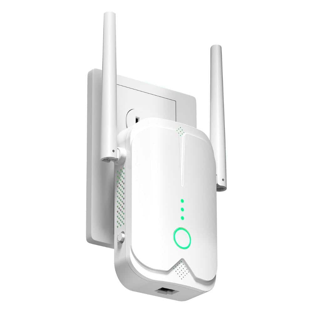 Lukyamzn WiFi Range Extender Signal Booster Up to 5000 sq. ft. and 50 ...