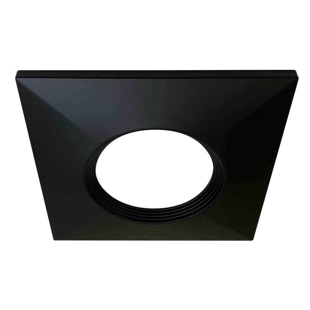 HALO JBD 4" Square Baffle Designer Trim in Matte Black JBD4STRMMBB ...