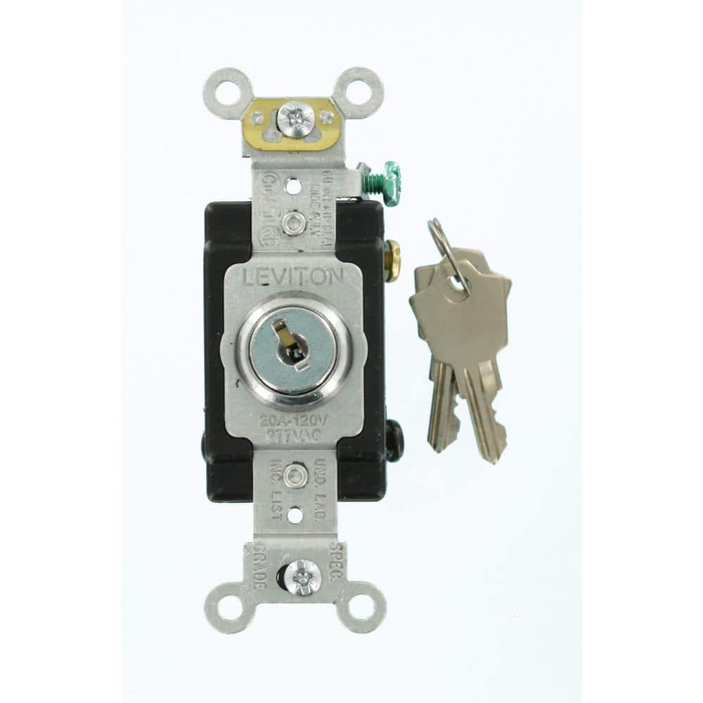 Leviton 20 Amp Industrial Grade Heavy Duty 4-Way Key Locking Switch ...