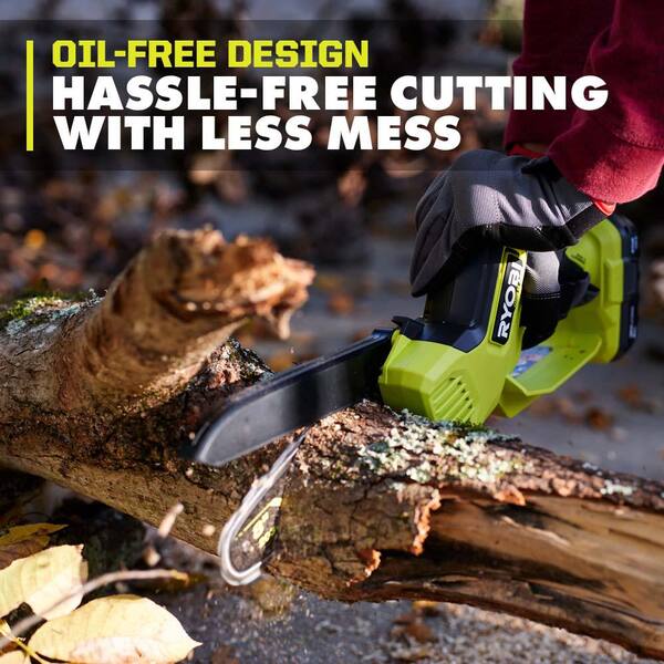 Ryobi 18v chainsaw oil store