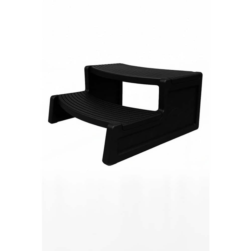 Confer Plastics Handi-Step Spa 2-Step Resin for Hot Tub or Spa HS2BLK_A ...