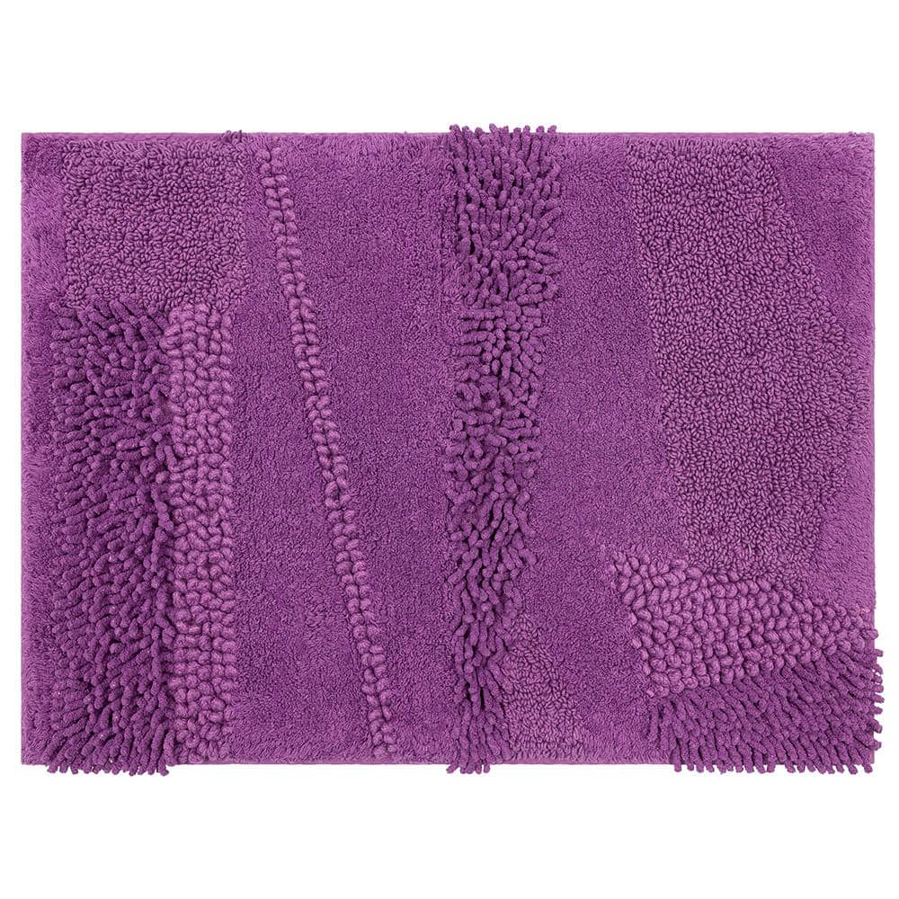 Mohawk Home Composition Fiesta Violet 21 in. x 34 in. Cotton Bath Mat ...