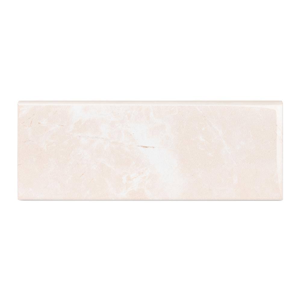 ELIANE Delray Beige 3 in. x 8 in. Ceramic Trim Wall Tile 8027589 - The ...