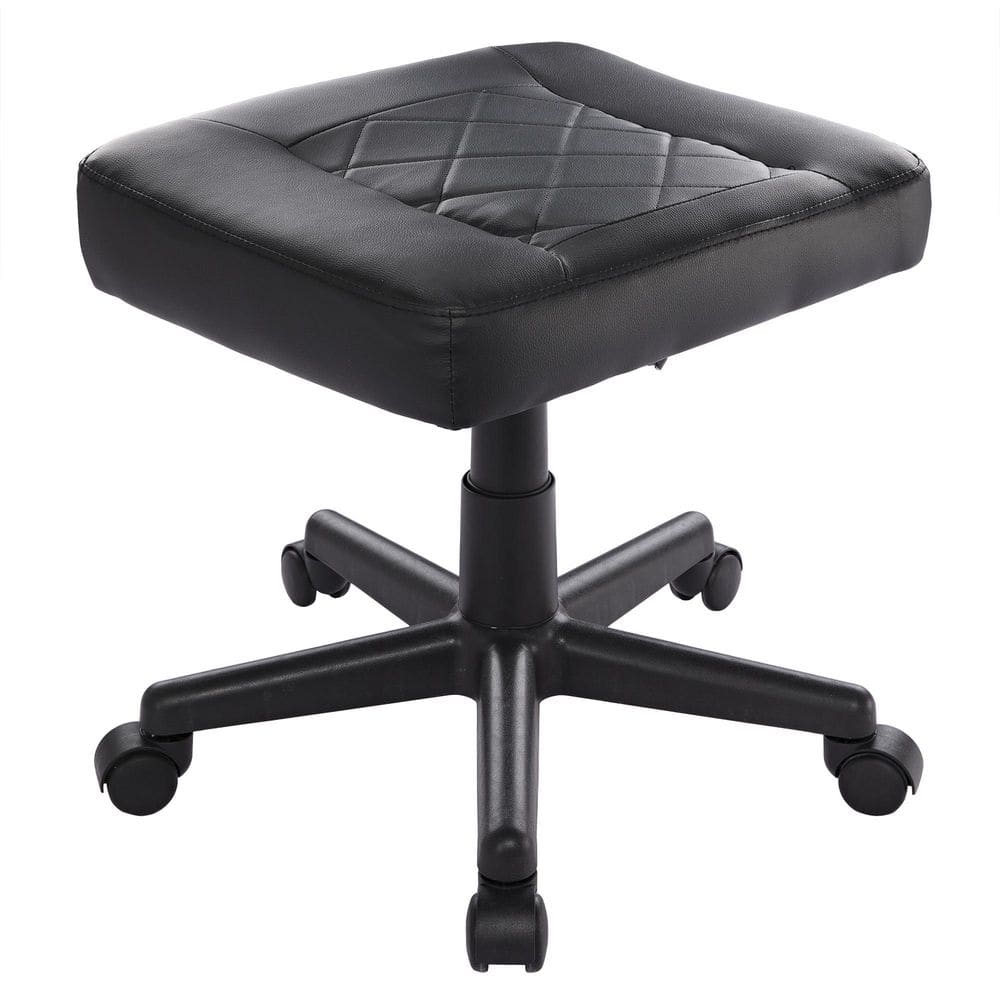 Reviews for VECELO Under Desk Footrest with Wheels, PU Leather ...