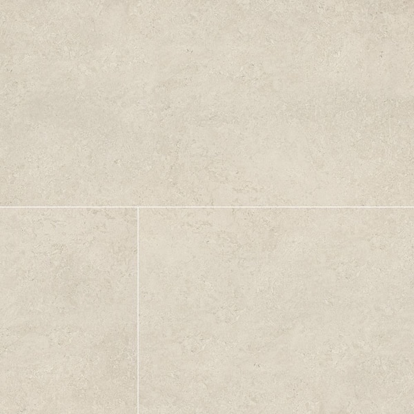 MSI Limestone Perla Rectangle 24 in. x 48 in. Matte Light-Gray ...