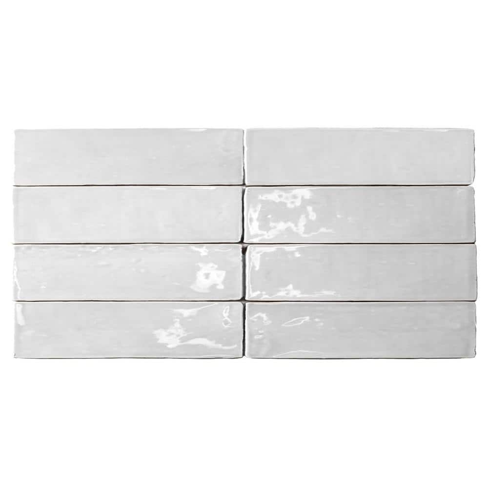 Ivy Hill Tile Catalina White 3 in. x 6 in. Ceramic Wall Tile Sample SMP ...