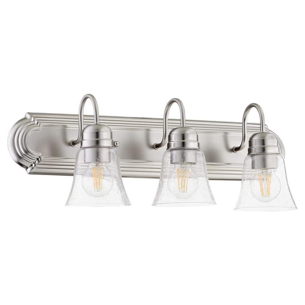 Quorum INTERNATIONAL Campbell Traditional 24" in. Width, 3 Light Satin ...