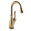 Delta Leland Gold Touch2O Technology Single Handle Bar Faucet in ...