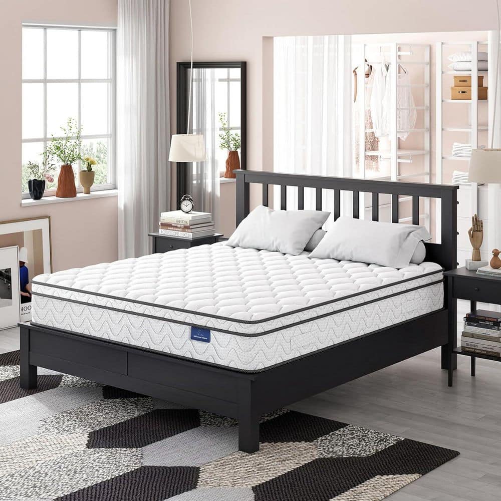 Afoxsos 10 Inch Queen Mattress with Memory Foam and Pocket Spring and ...