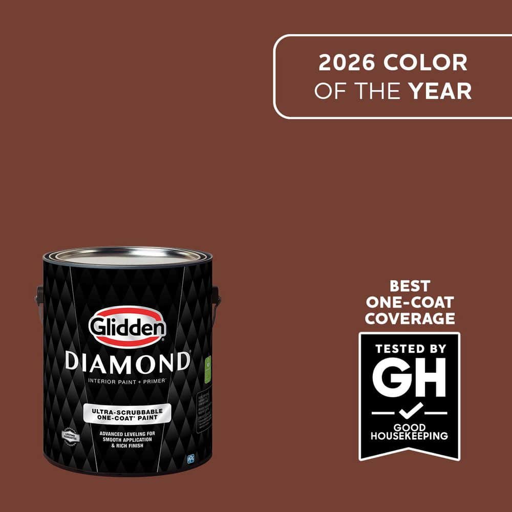 Glidden Diamond 1 gal. PPG1060-7 Warm Mahogany Ultra-Flat Interior ...