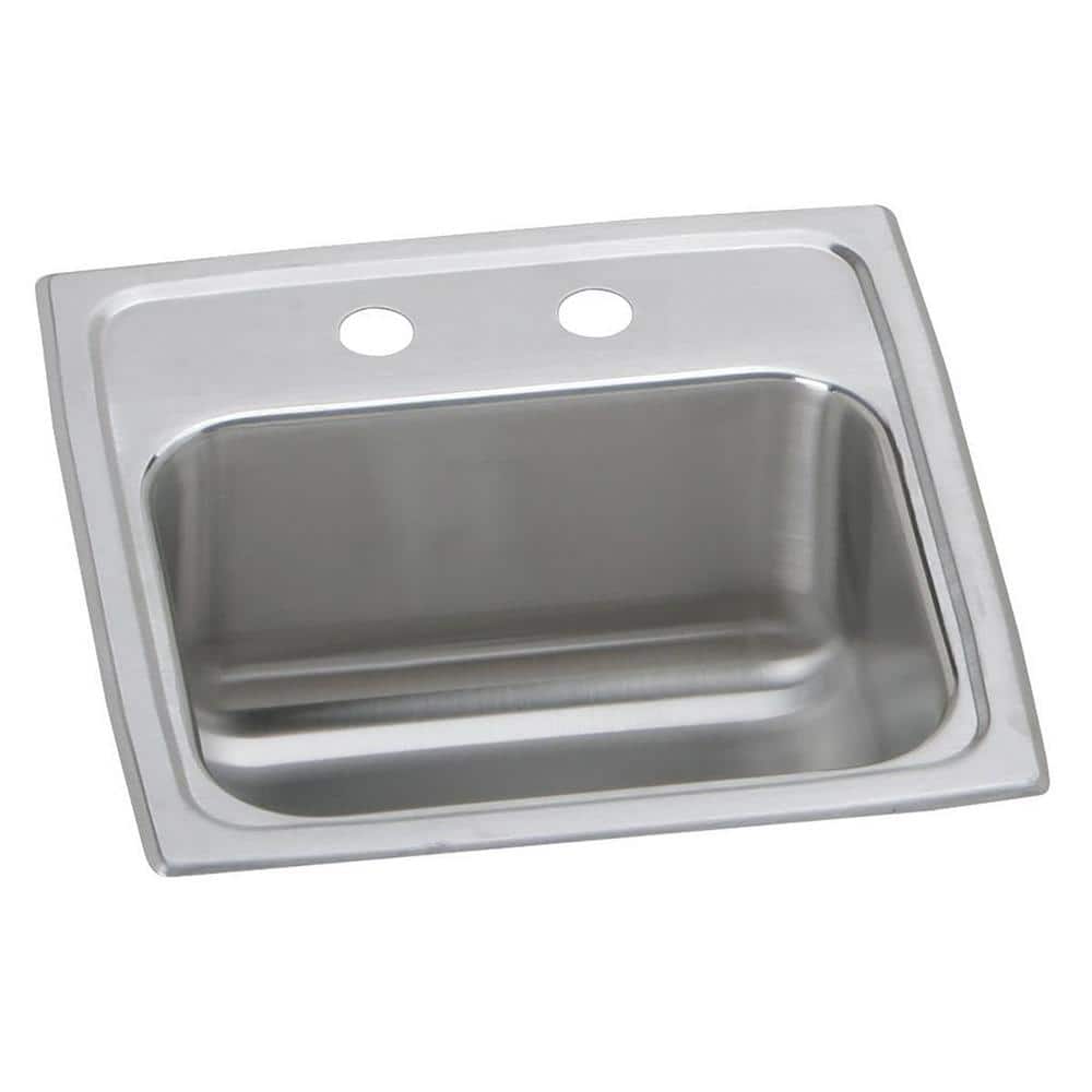Elkay Celebrity 15 in. Drop-in Single Bowl 20-Gauge Stainless Steel Bar ...