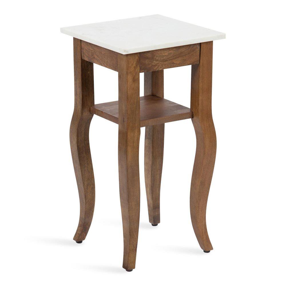 Kate and Laurel Lillian 12.00 in. Natural Square Wood End Table 222082 ...