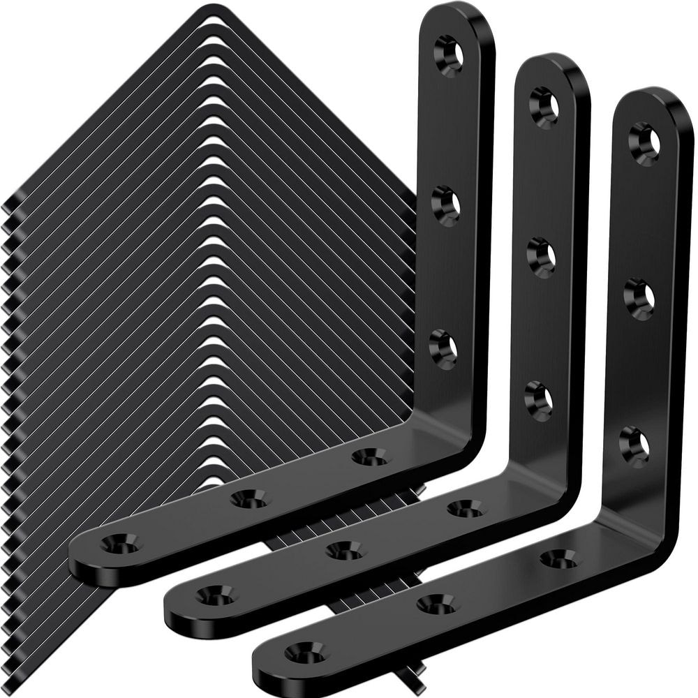 4 in. Cast Iron Wood Compatible Corner Brace Heavy Duty Mounting ...
