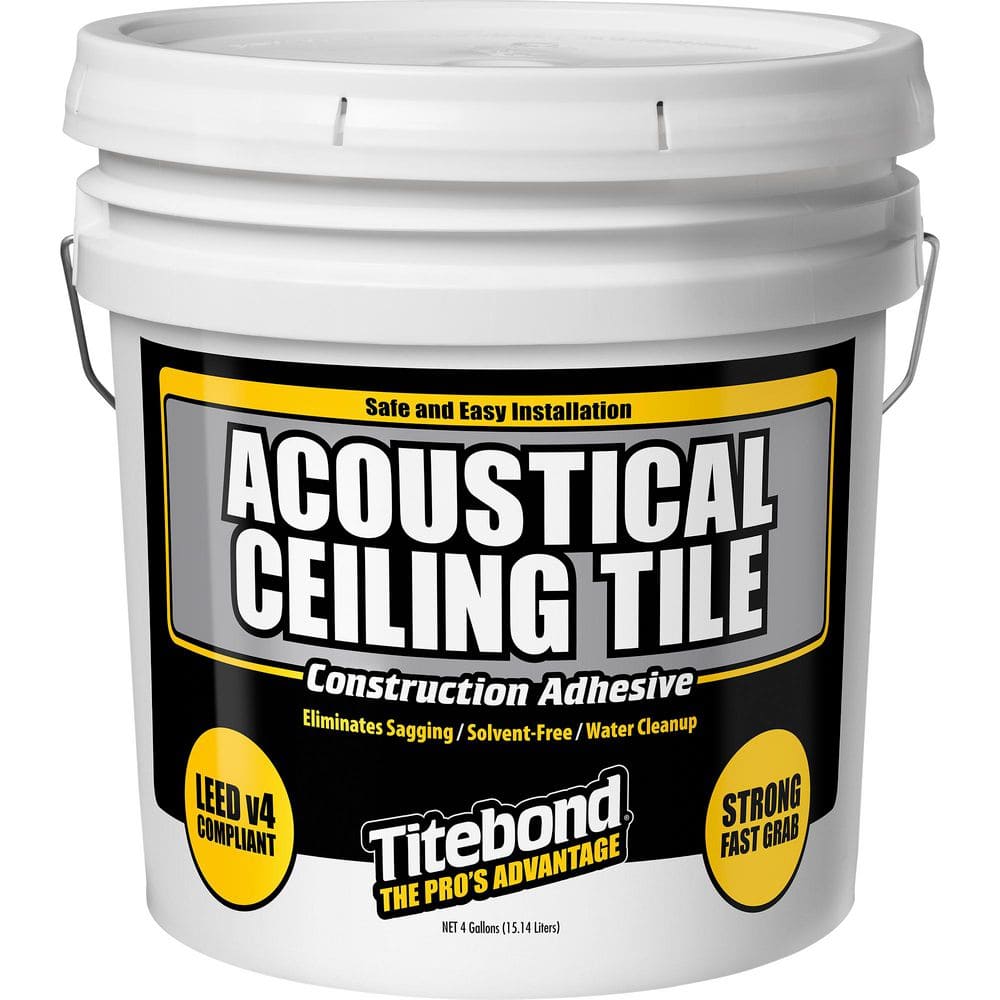 Titebond 512 oz. Yellow Acoustical Ceiling Tile Construction Adhesive ...