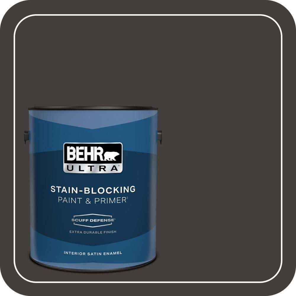 BEHR ULTRA 1 gal. #MQ1-35 Off Broadway Extra Durable Satin Enamel ...
