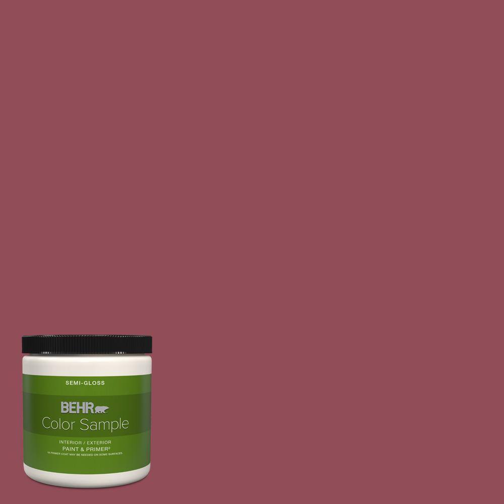 BEHR PREMIUM PLUS 8 oz. #MQ1-05 Rialto Semi-Gloss Interior/Exterior ...