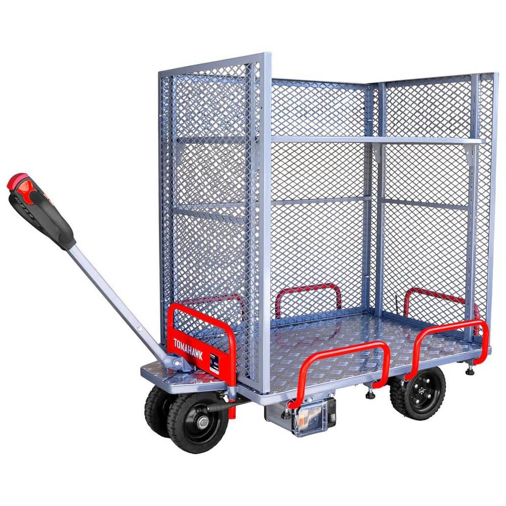 Tomahawk Power Electric Stock Picker Utility Cart, 36V Battery-Powered ...
