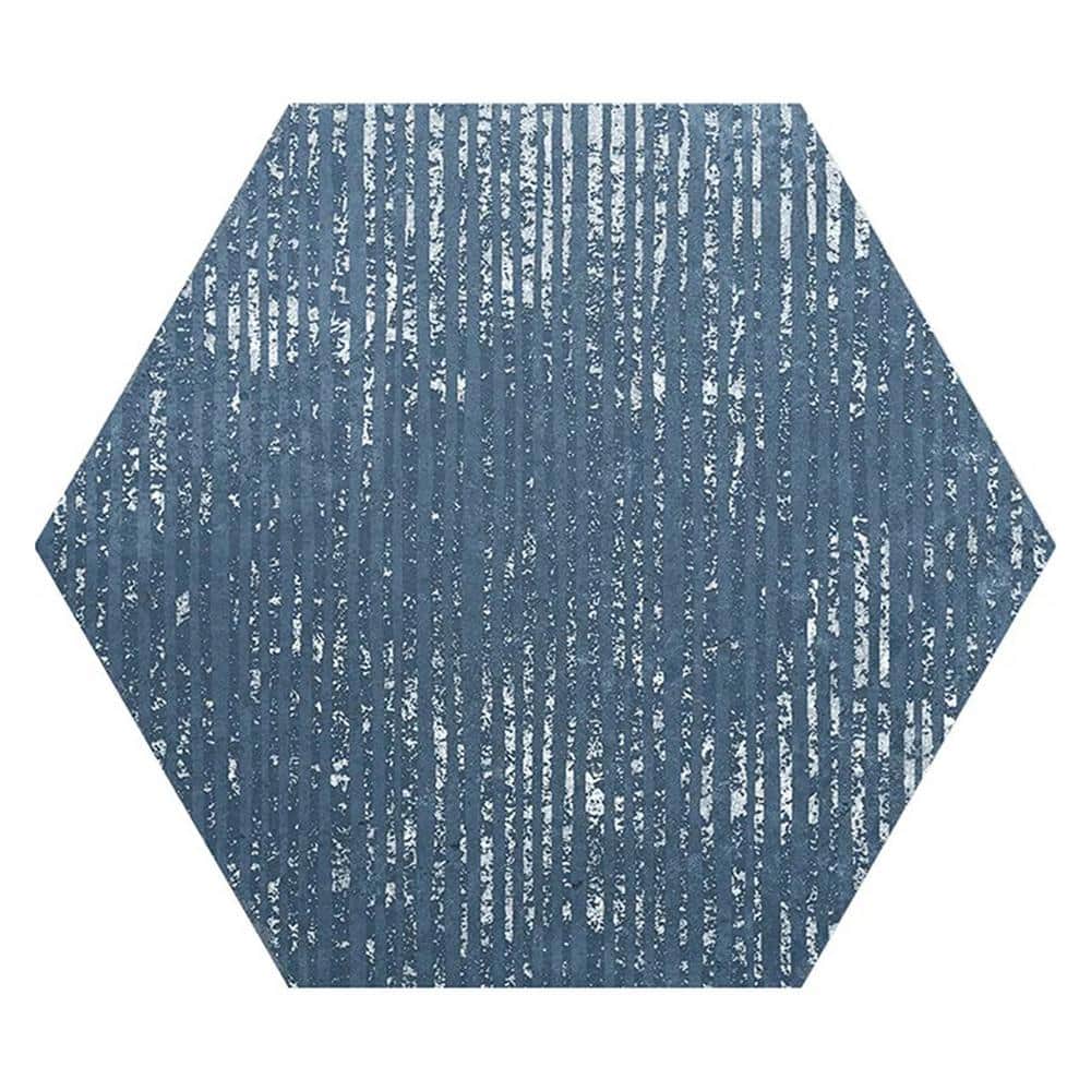 Apollo Tile Zenith 9 in. x 11 in. Textured Indigo Blue Porcelain ...