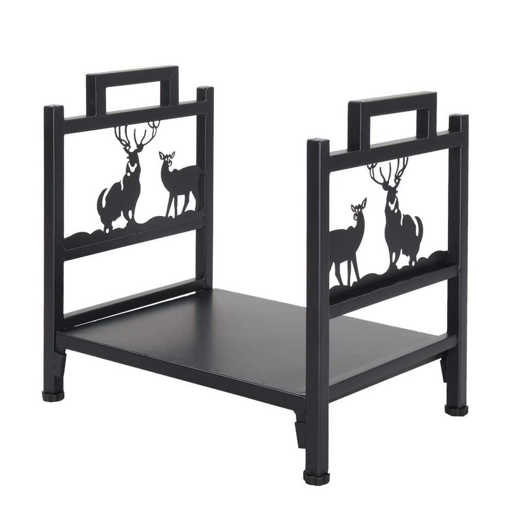 Karl home 18 in. Heavy-Duty Firewood Rack with Animal Pattern ...