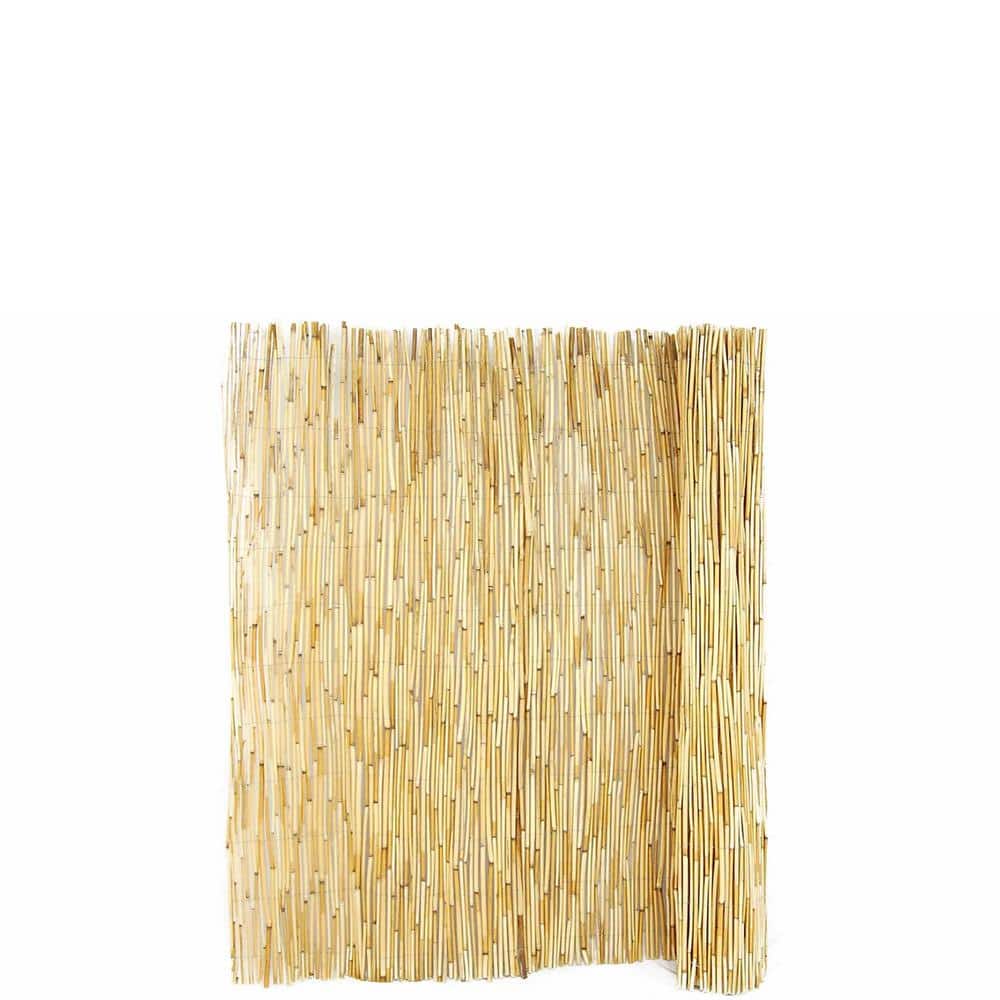 Backyard X-Scapes 4 ft. H x 8 ft. L Tan Peeled Reed Fencing Panel ...