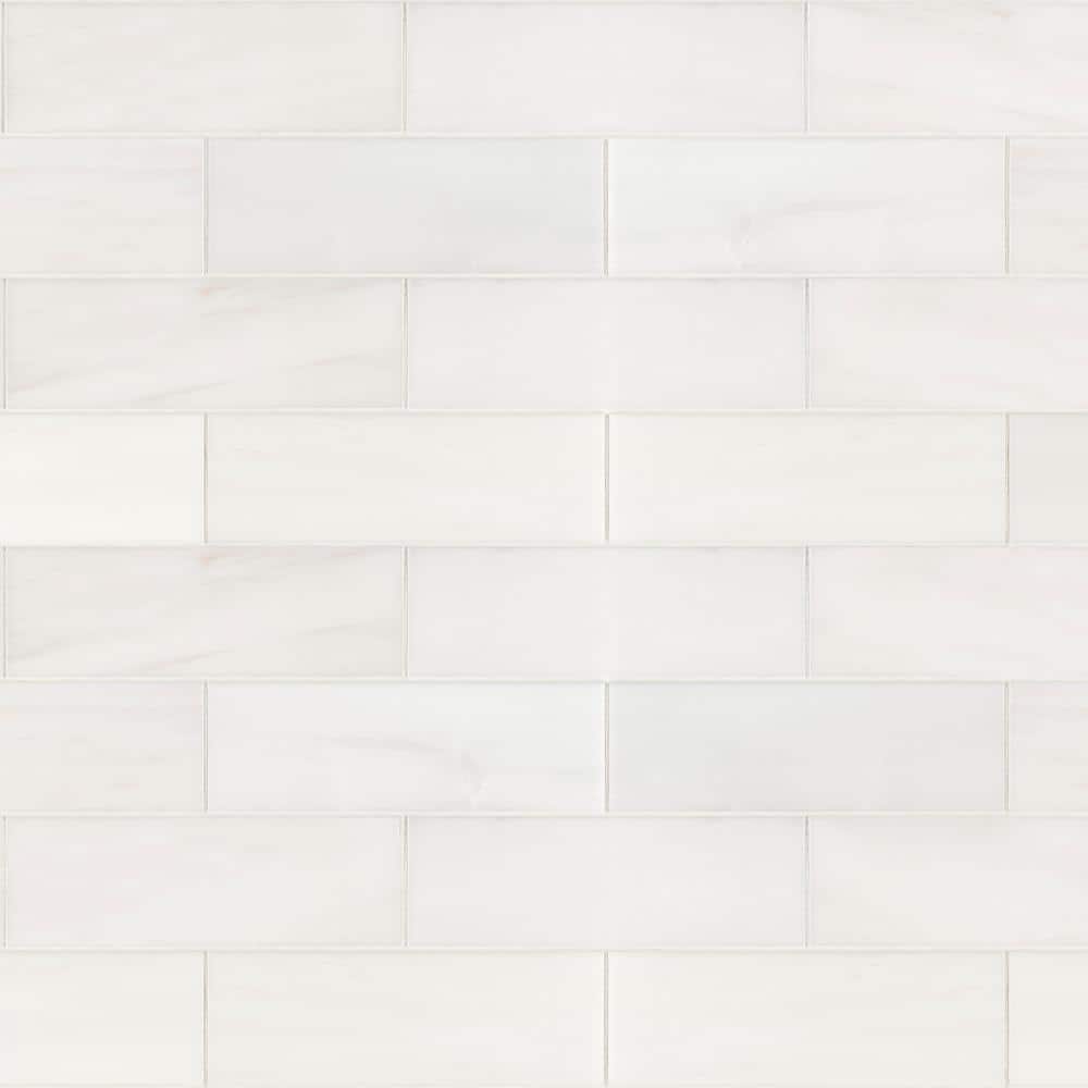 Reviews for MSI Bianco Dolomite Polished Marble Tile, 4 in. x 12 in ...