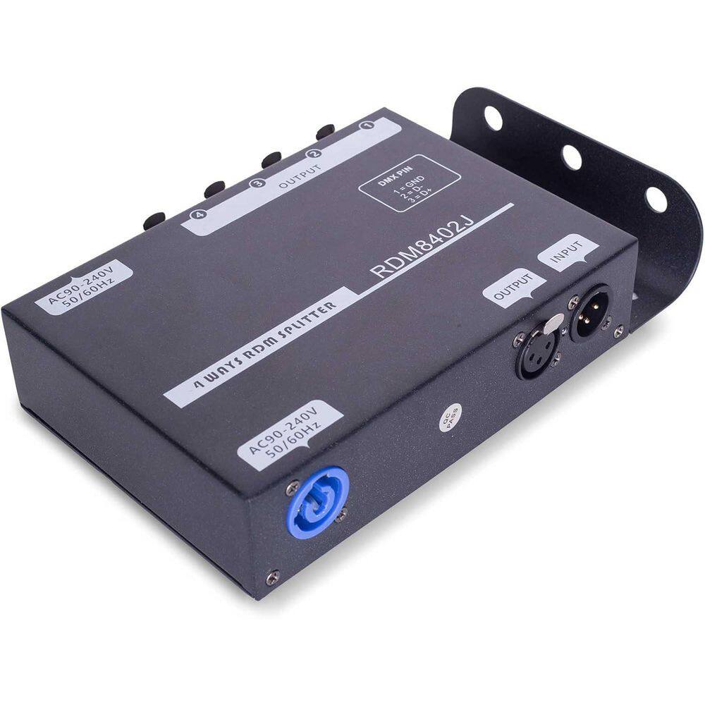 phyfalip 4-Channel DMX Signal Splitter with RDM, Optical Isolation, and ...