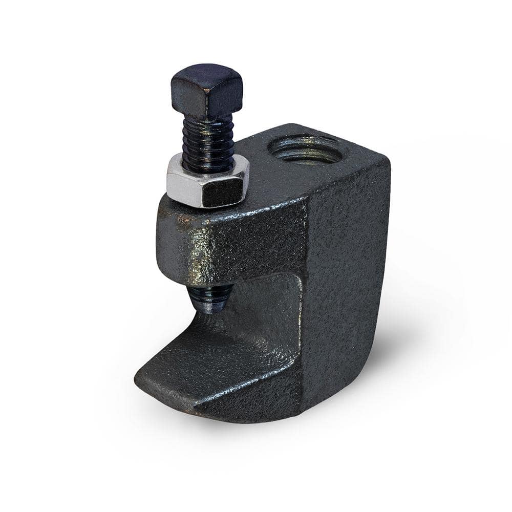 PLUMBFLEX Junior Beam Clamp for 3/8 in. Threaded Rod, Uncoated Steel ...