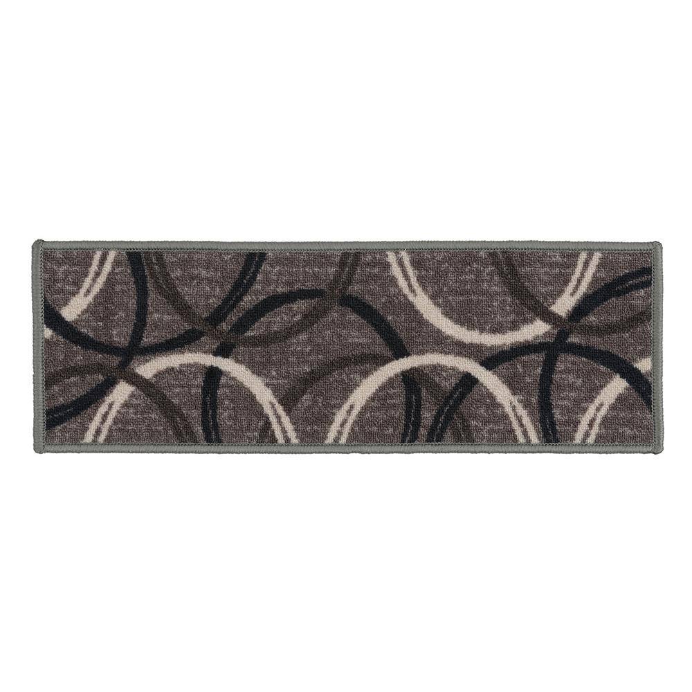 World Rug Gallery Moden Wavy Circles Non-Slip Stair Treads 8.6" x 26 ...