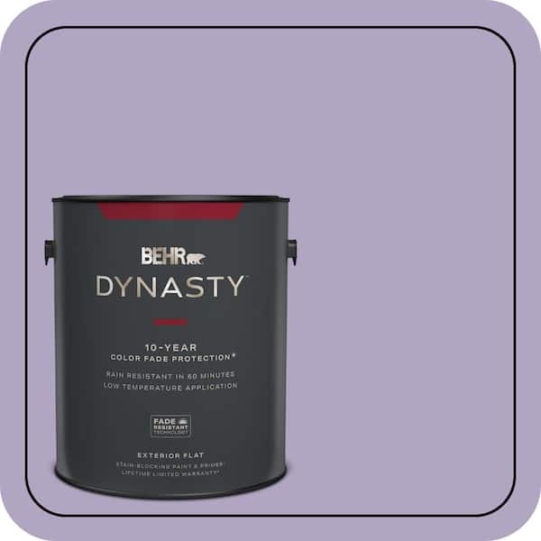 BEHR DYNASTY 1 gal. #650D-4 Winter Amethyst Flat Exterior Stain ...