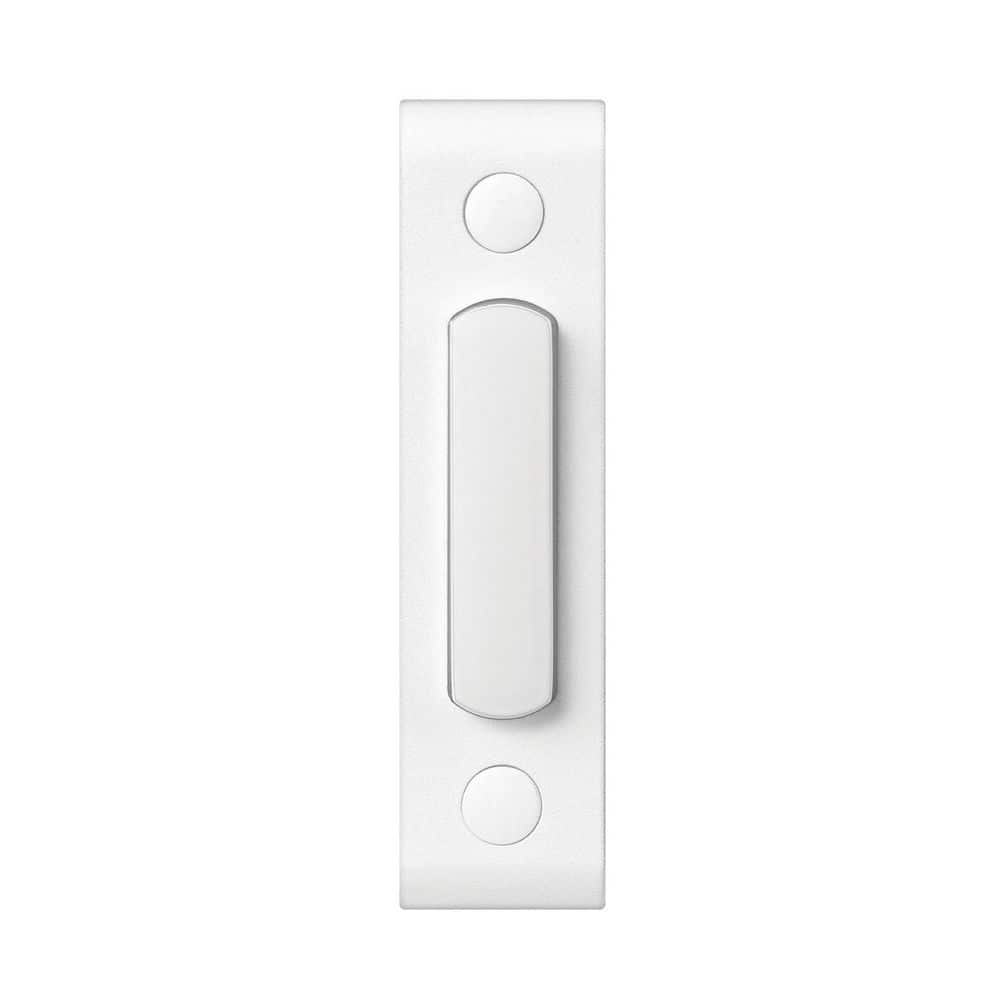 Heath Zenith White Metal Wired Lighted Push Doorbell Button 91009264 ...