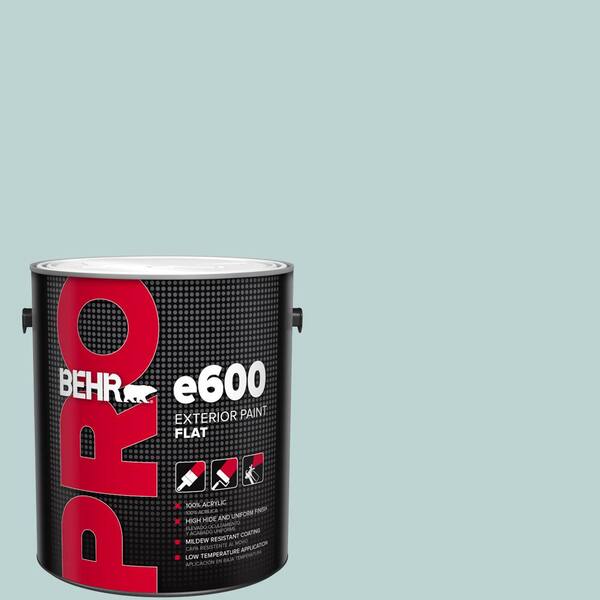 BEHR PRO 1 gal. #500E-3 Rain Washed Flat Paint PR61001 - The Home Depot