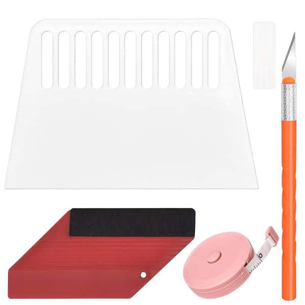 4-Count Wallpaper Tools Kit with Squeegee, Knife, Tape Measure for ...