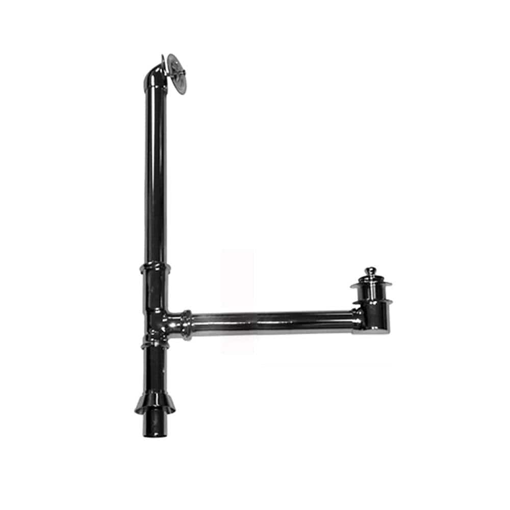 Barclay Products 19 in. Extended Leg Tub Drain, Polished Chrome 5599E ...