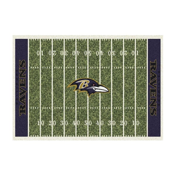 IMPERIAL Baltimore Ravens 4 ft. by 6 ft. Homefield Area Rug IMP 520 ...
