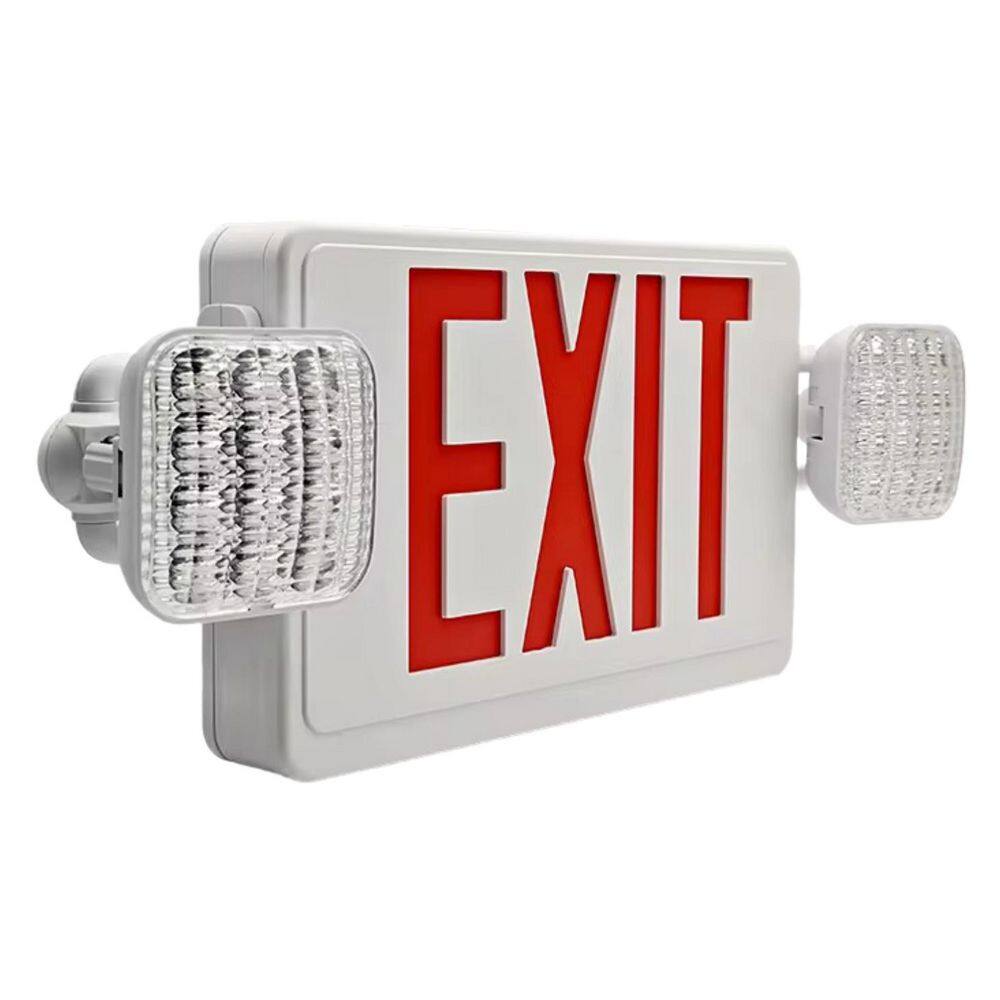 KOAOEIRS 20-Watt Equivalent 120-Volt/277-Volt Integrated LED White Exit ...