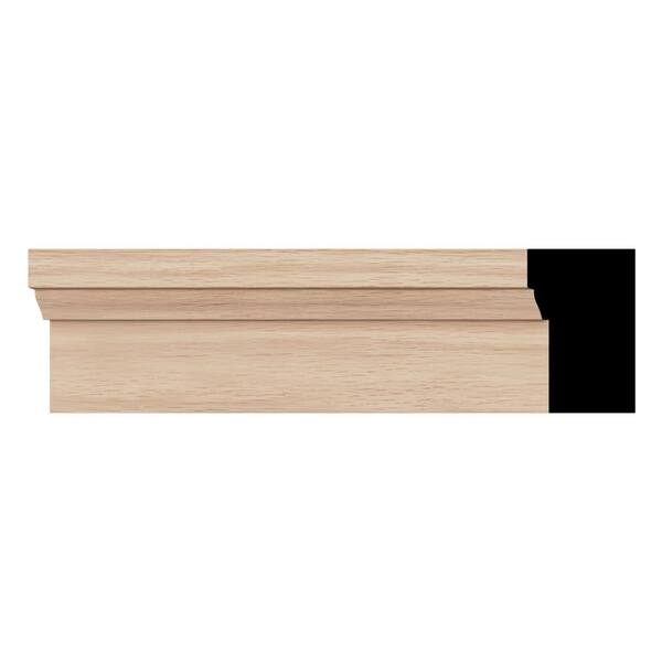 Ekena Millwork WM48 0.56 in. D x 4.25 in. W x 96 in. L Wood (Red Oak ...